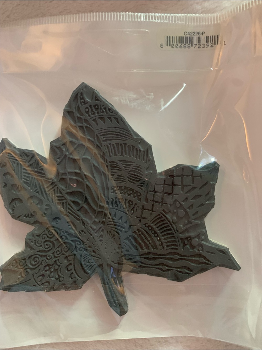 Magenta | Design | Magenta Decorative Leaf Selfcling Stamp | Poshmark